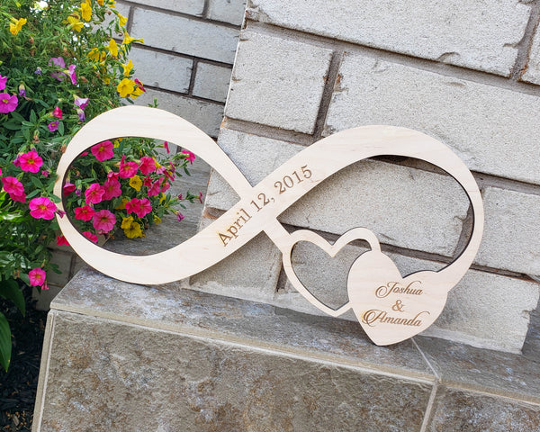 Infinity Sign with Name and Date - Timeless Notions