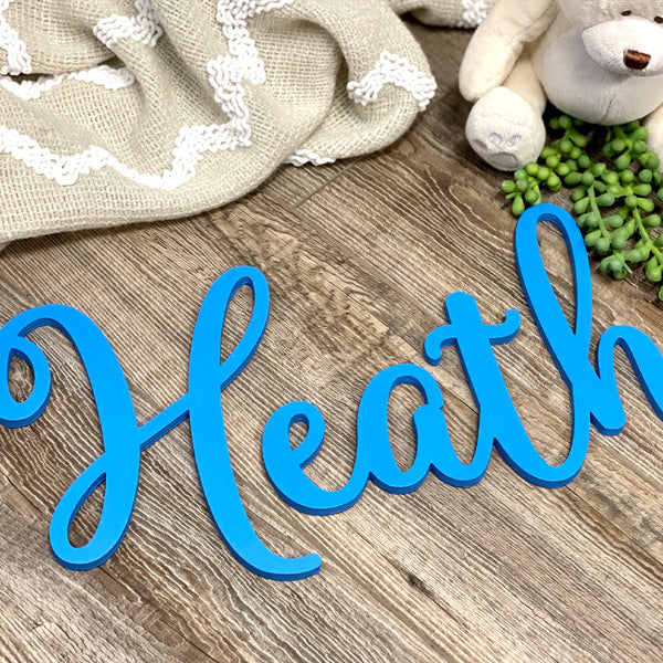 Decorative Script Name Wall Letters - Timeless Notions