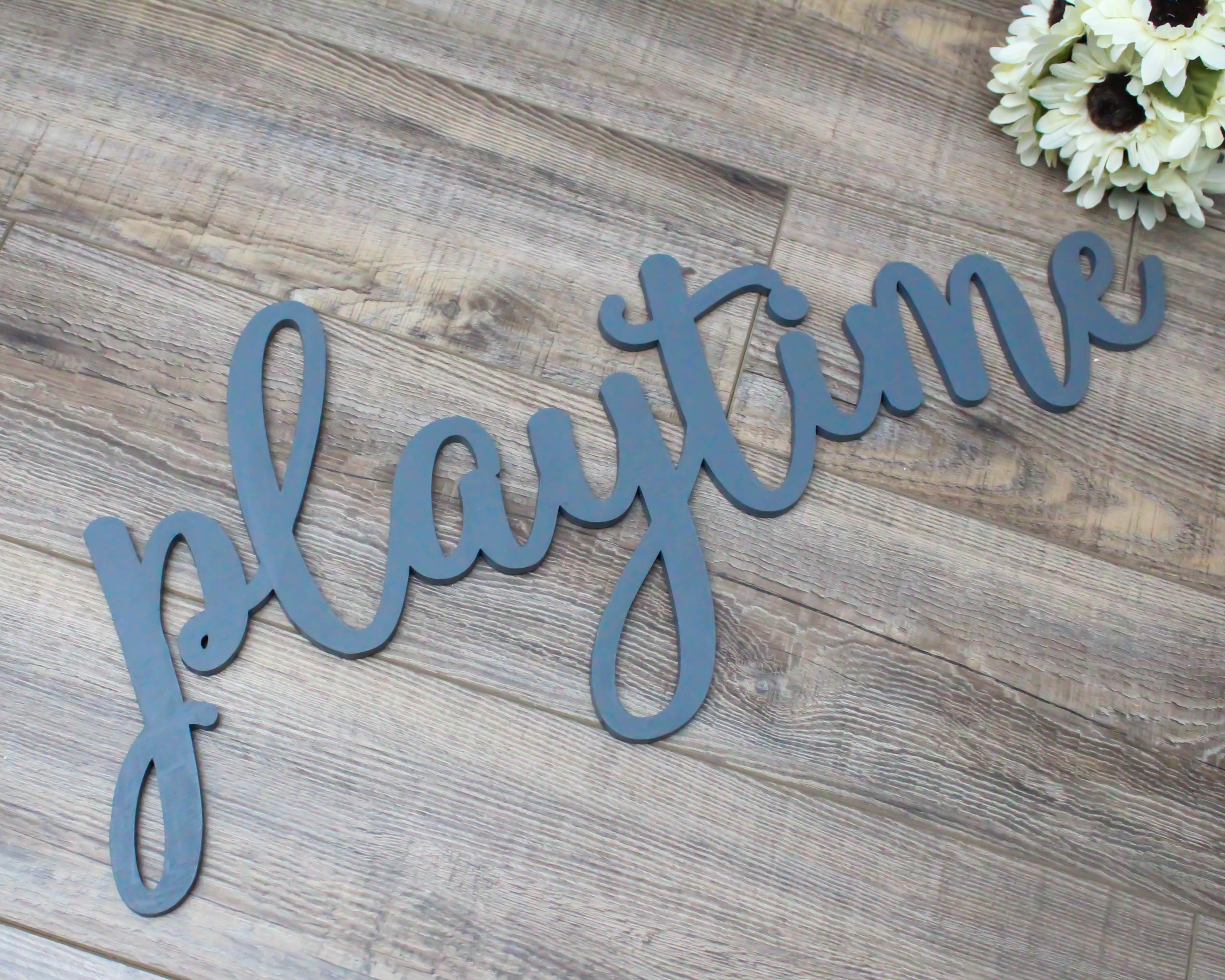 Playtime Wooden Letters | Wall Letters - Timeless Notions